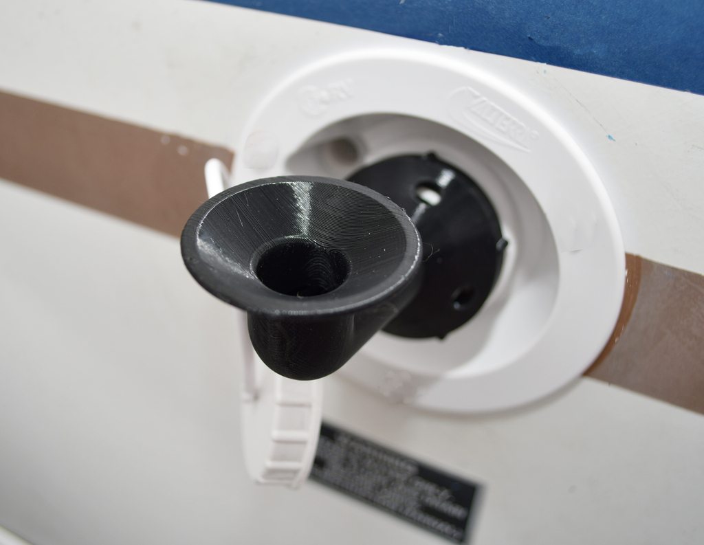 Small RV / Travel Trailer Fresh Water Fill Funnel for Hands Free ...